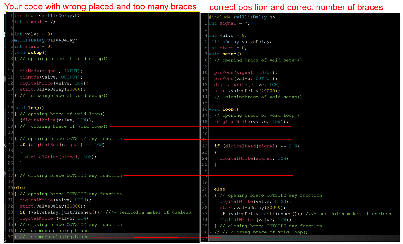 Help Arduino Compilation error: expected initializer before '.' token. Can any body help me with ...