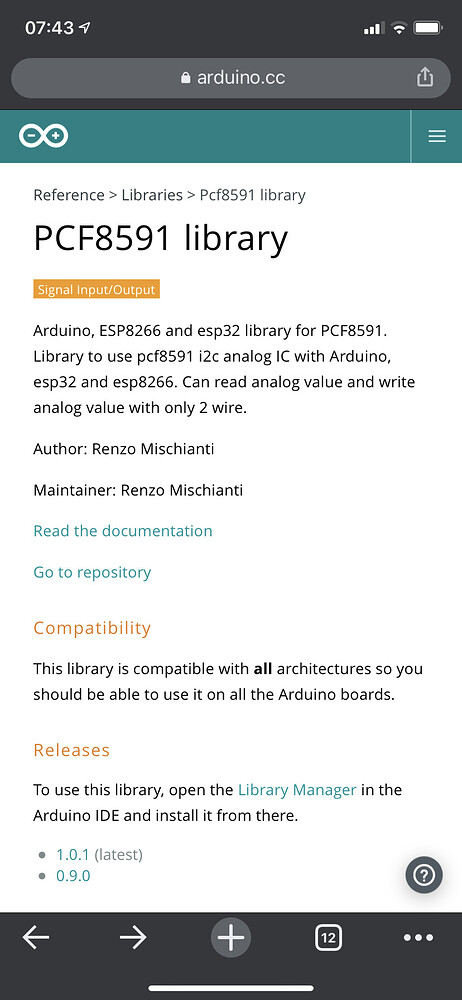 Arduino DUE I2c PCF8591 - Programming - Arduino Forum