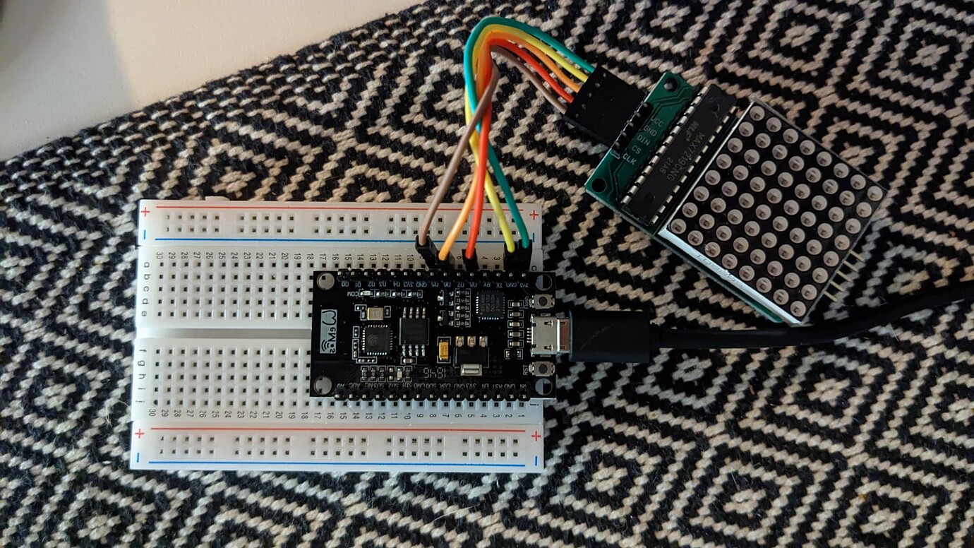 Problem with led matrix on Esp8266 - Programming - Arduino Forum