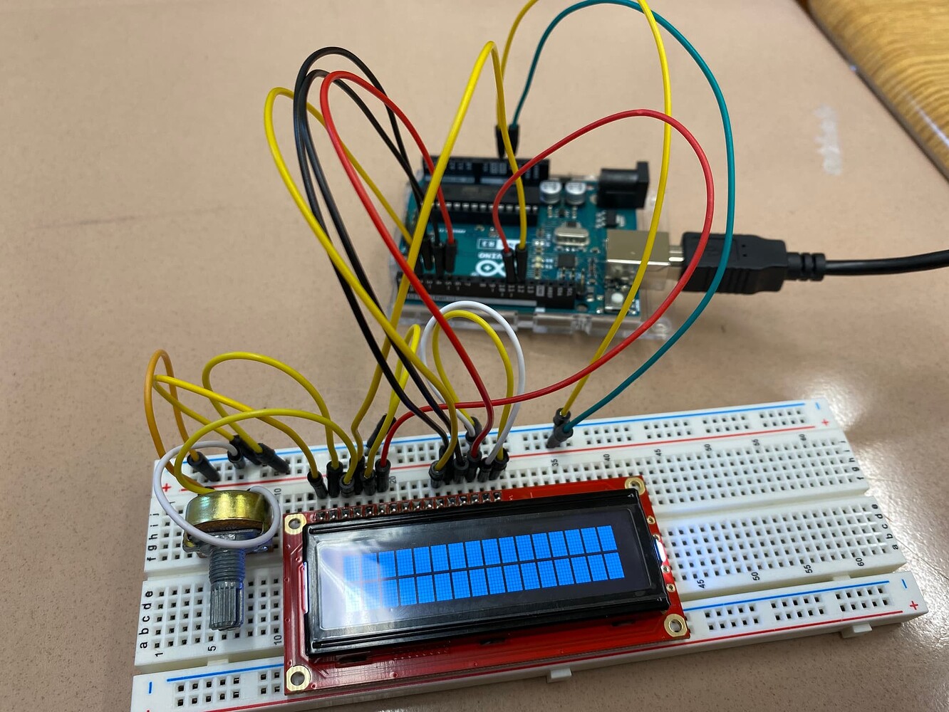 Problem with the LCD Screen not displaying words - General Guidance - Arduino Forum