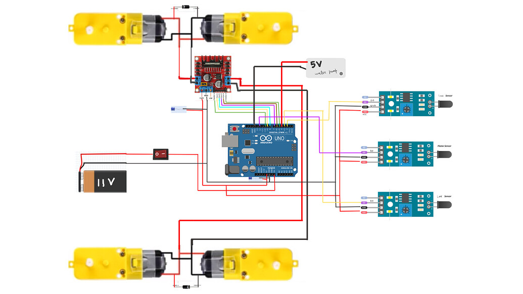 Building a fire fighter robot and need some help - General Guidance - Arduino Forum