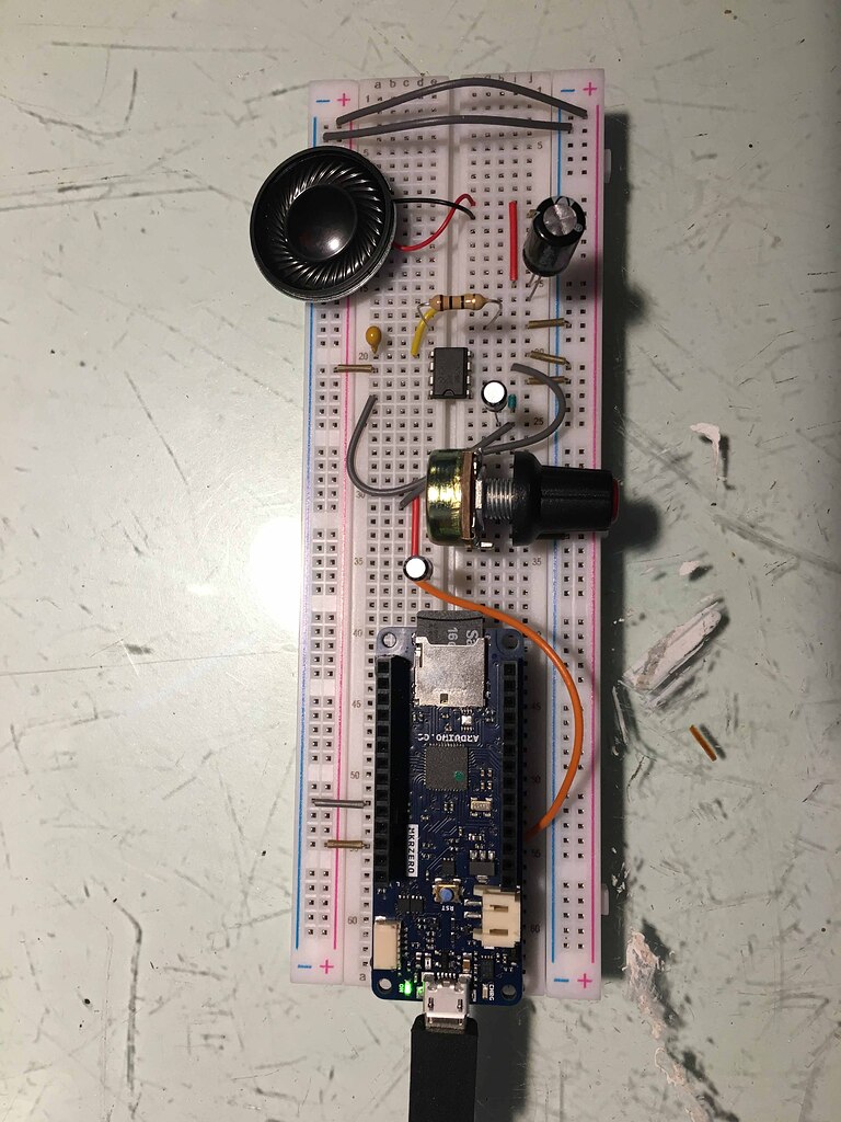 Amplifier circuit for SimpleAudioPlayer: potentiometer and sound quality issue - MKR Zero ...