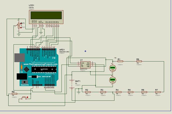 Murray loop implementation for underground cable fault in Proteus ...
