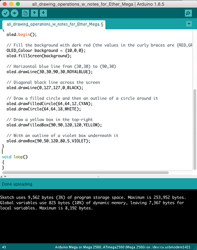 Problem with getting library image onto a Freetronics OLED128 screen - Displays - Arduino Forum