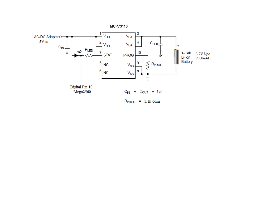 MCP73113 lipo charger - General Guidance - Arduino Forum