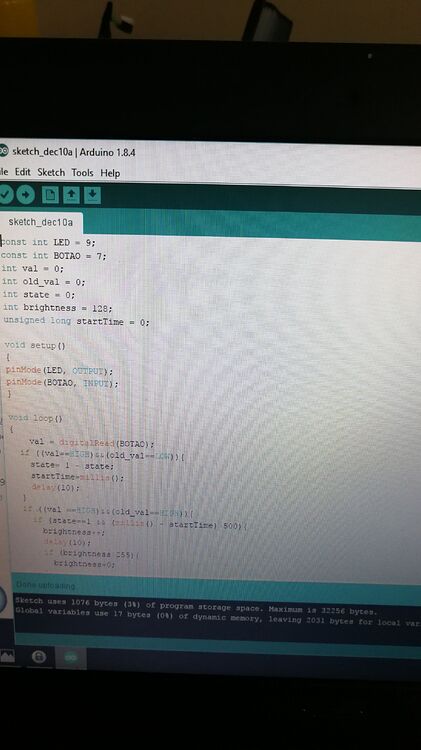 Book "Getting started with Arduino", example 5.2 - General Electronics ...