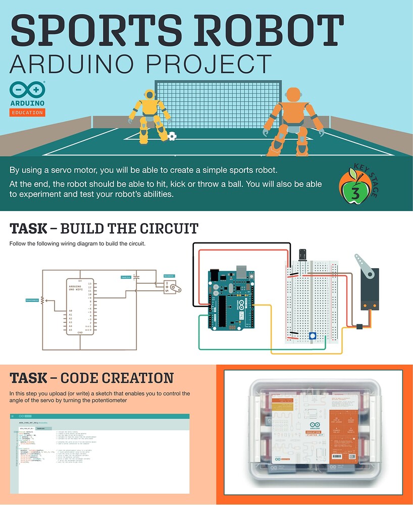 Student kit lesson 6 Robot arm - General Electronics - Arduino Forum