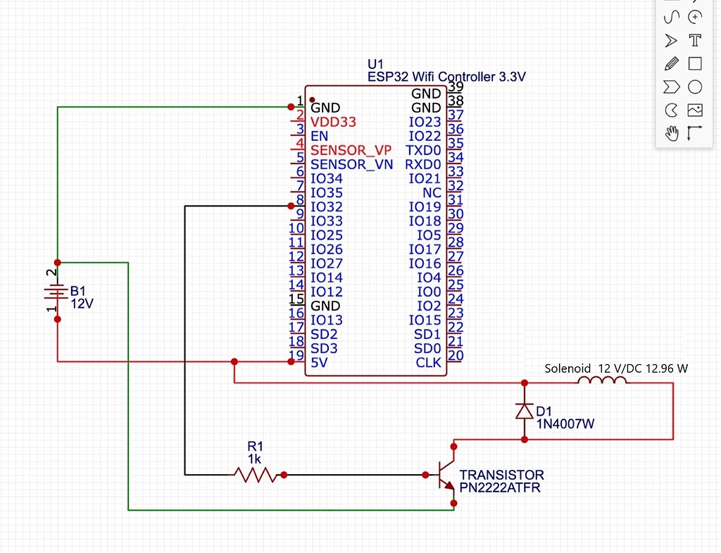 Use a Transistor or MOSFET as a switch to control Solenoid - General ...