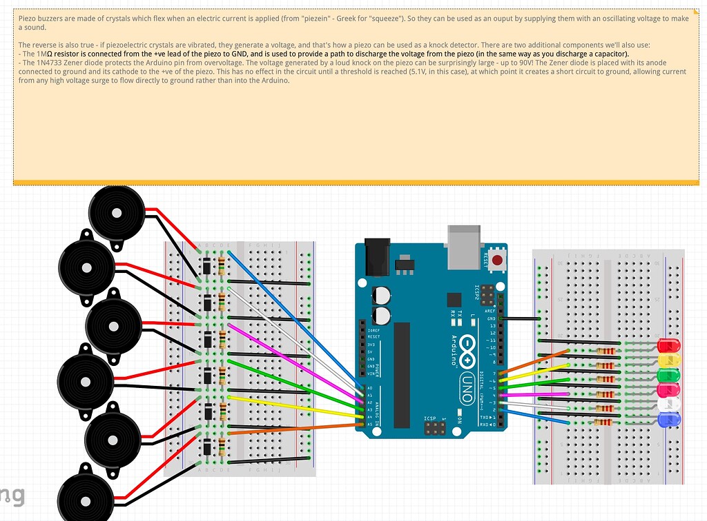Vibration sensors and LEDs - LEDs and Multiplexing - Arduino Forum