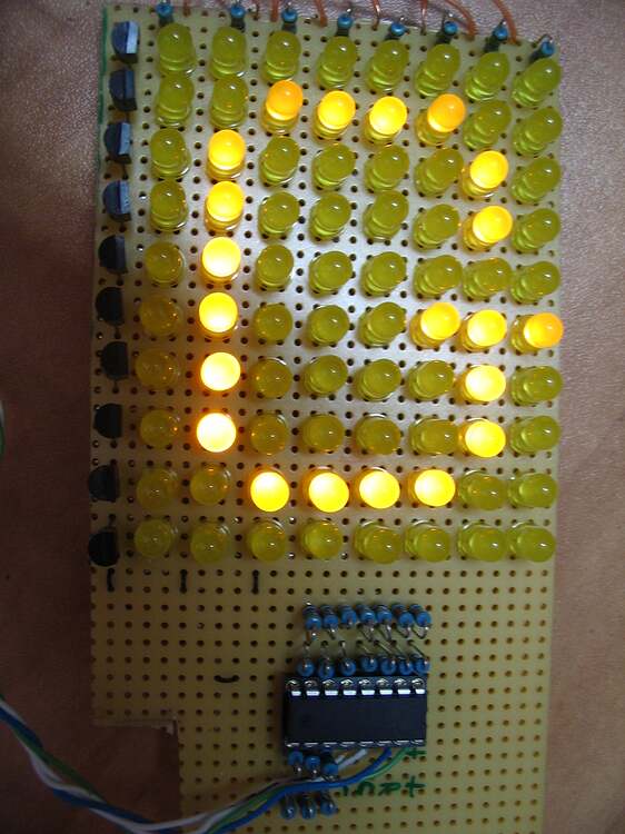 How to use shift registers and transistors in an led matrix - LEDs and ...