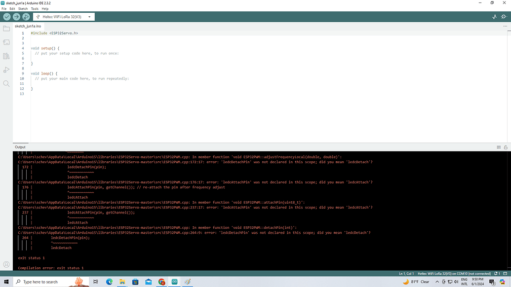Esp32 Servo library error - Libraries - Arduino Forum