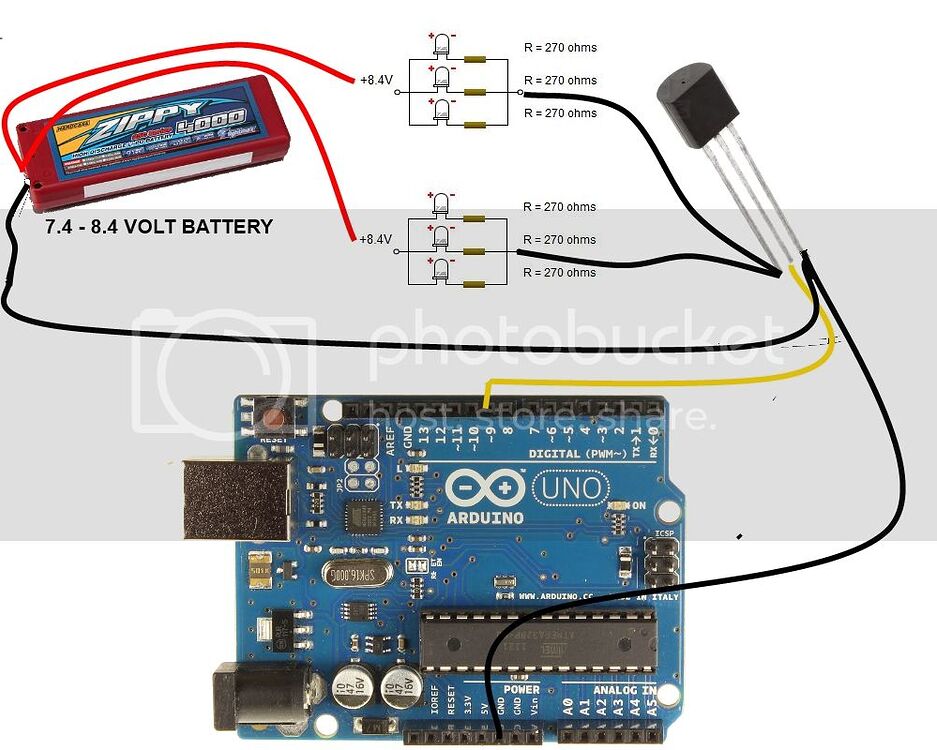 UNO controlled LEDs: Resistor Question - General Electronics - Arduino ...