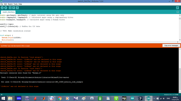 I2C library error - Sensors - Arduino Forum