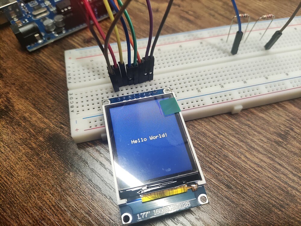 eBay ST7735 1.77" 160x128 LCD showing stripes - Displays - Arduino Forum