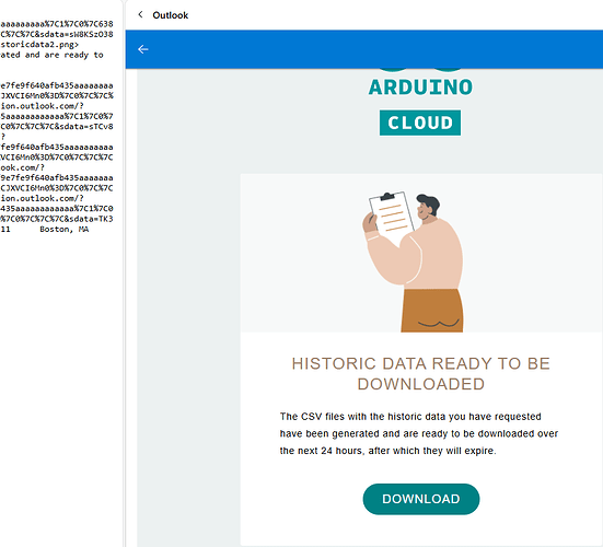 Historic data download? - Cloud IoT - Arduino Forum