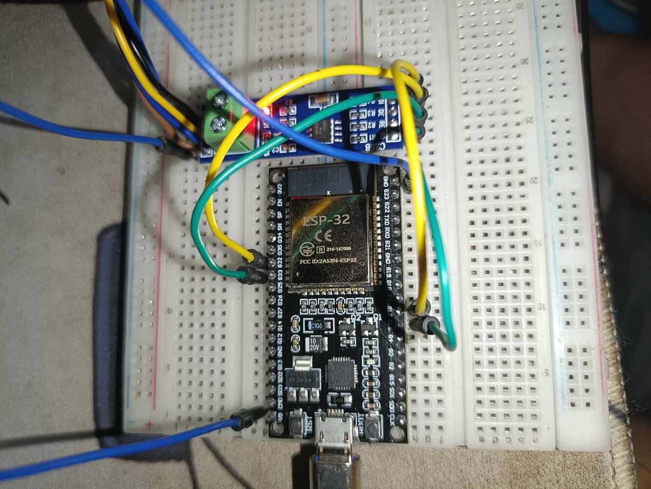 ESP32-WROOM-DA MODULE and 7 in 1 Soil sensor using RS485 to TTL converter - General Guidance ...