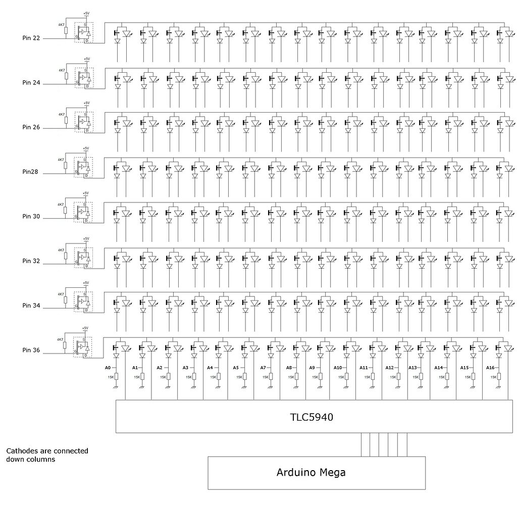 Led Matrix With Buttons Leds And Multiplexing Arduino Forum 2560