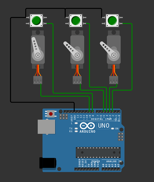 Multiple Servos, individual control with toggle switches - Motors, Mechanics, Power and CNC ...