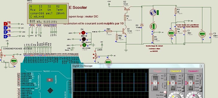 500W electric scooter control and instrumentation with Arduino mega ...