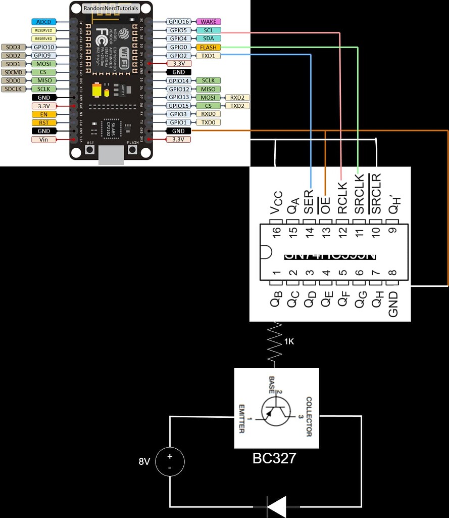 7 Segment Sn74hc595n And Bc327 Transistor Page 3 Leds And Multiplexing Arduino Forum 