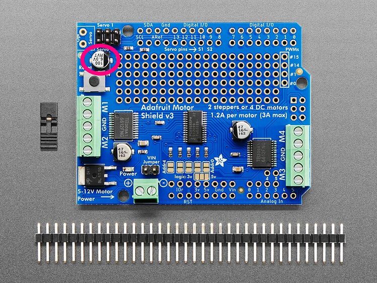 Adafruit Motor Shield V2 - Using servos - cap required? - Motors, Mechanics, Power and CNC ...