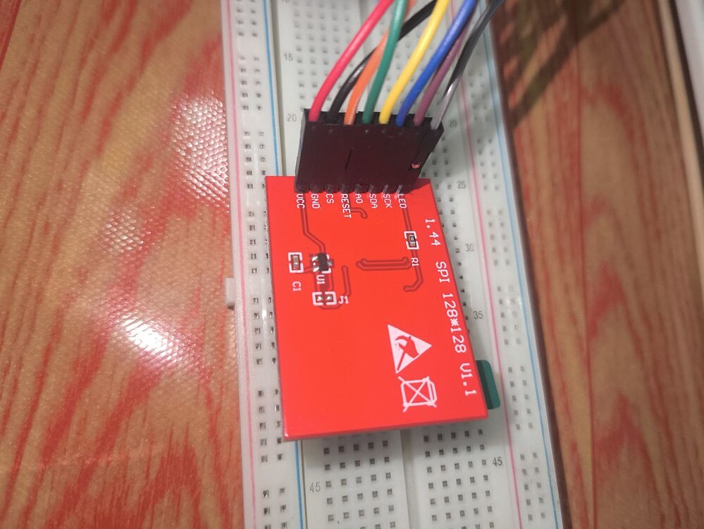 Esp32-C3 Supermini with 1.44' SPI 128X128 ST7735s LCD - The display only shows white - Displays ...