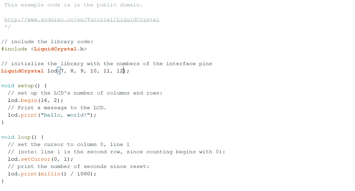 LCD Hello World Tutorial - General Guidance - Arduino Forum