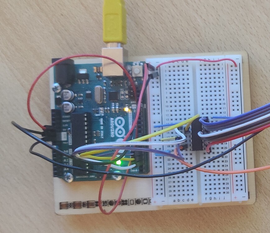 Unexpected 74HC595 behaviour - General Guidance - Arduino Forum