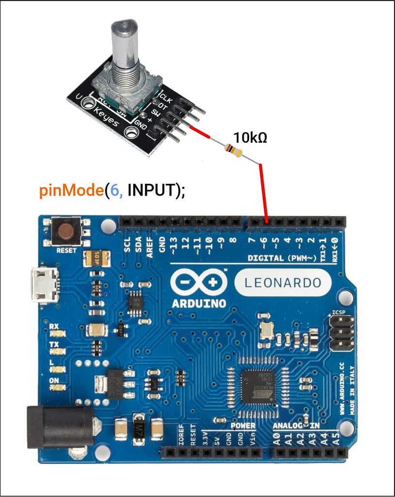 ¿Cómo conectar correctamente el pulsador del encoder rotativo ky-040? - Hardware - Arduino Forum