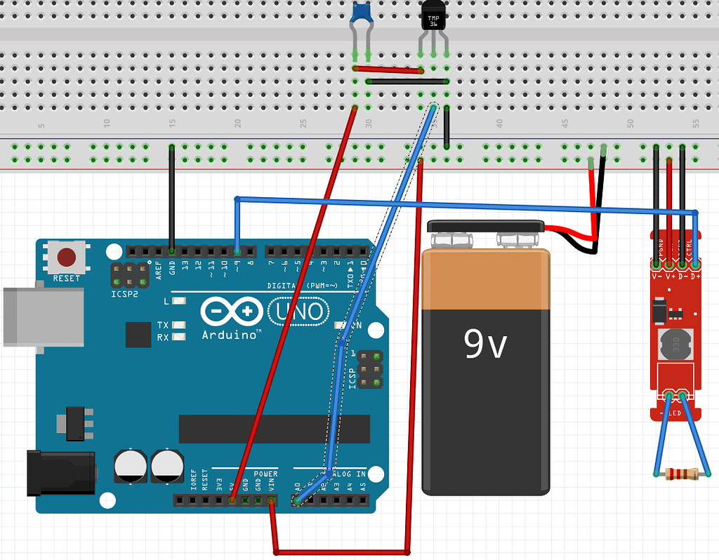 Tmp36 Vout Misbehaves When Arduino Is Powered By Vin Sensors Arduino Forum