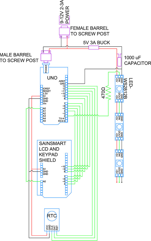 Powering Arduino Uno And Neopixels With Single Source General Electronics Arduino Forum