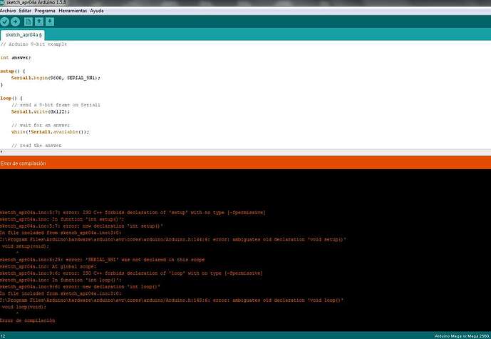 Recepción de 9 bits de dato - Software - Arduino Forum