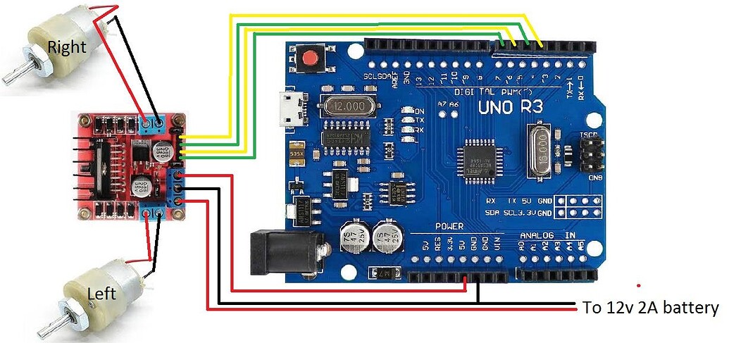 L298N Motor Control Problem - Motors, Mechanics, Power and CNC - Arduino Forum