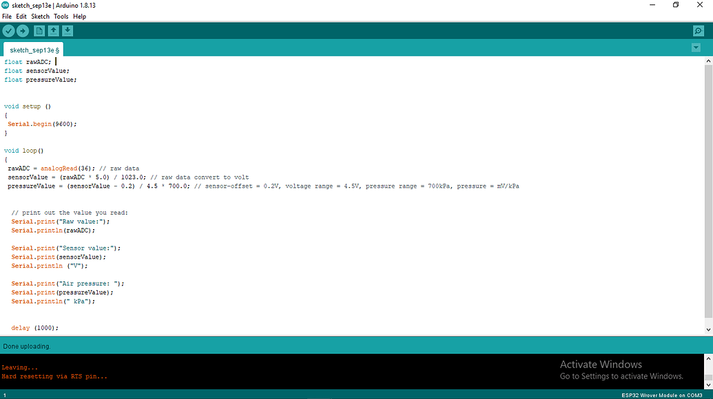 Mpx 5700 ap esp 32 - Sensors - Arduino Forum