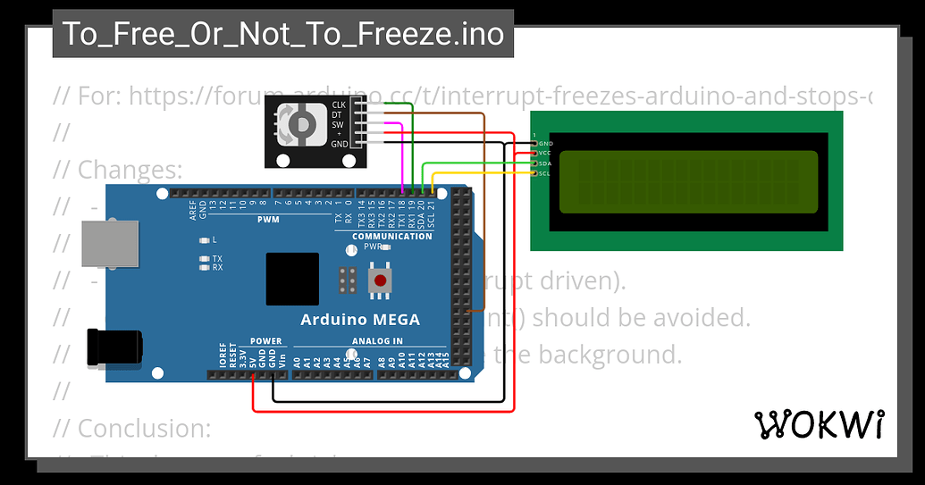Interrupt Freezes Arduino And Stops Code From Working General Guidance Arduino Forum