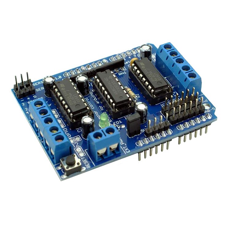 Connect a wireless control to L293D motor shield - 3rd Party Boards ...