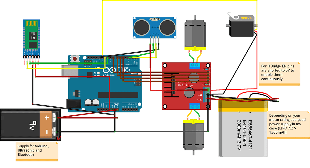 Do You Think The Arduino Car Would Still Function If I Only Have The 9v Battery General 
