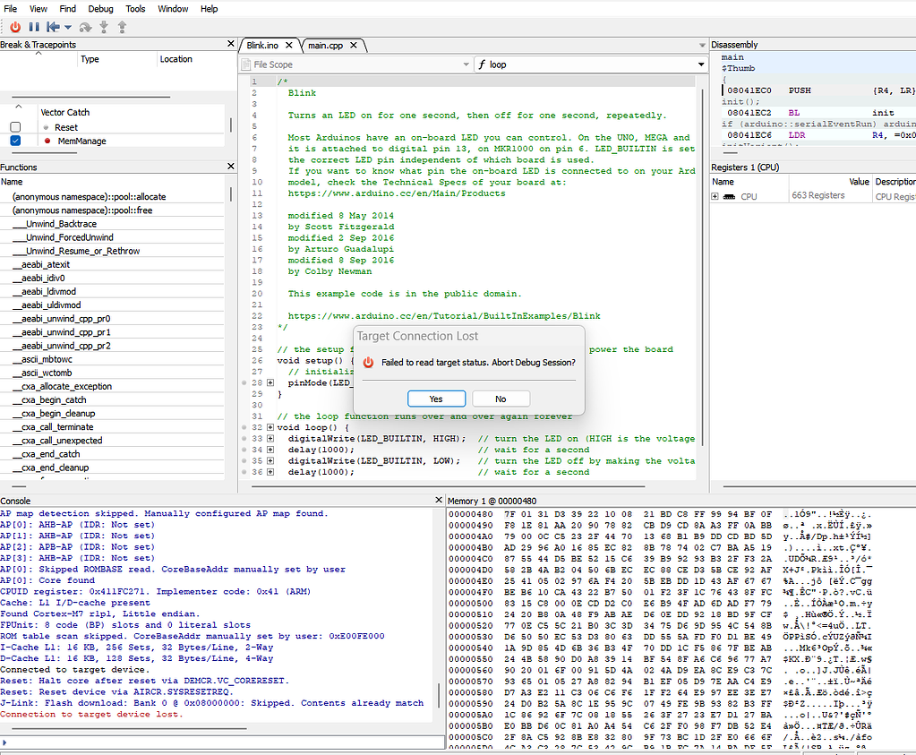 Having Issue with Using Segger j-link/ozone - GIGA R1 WiFi - Arduino Forum