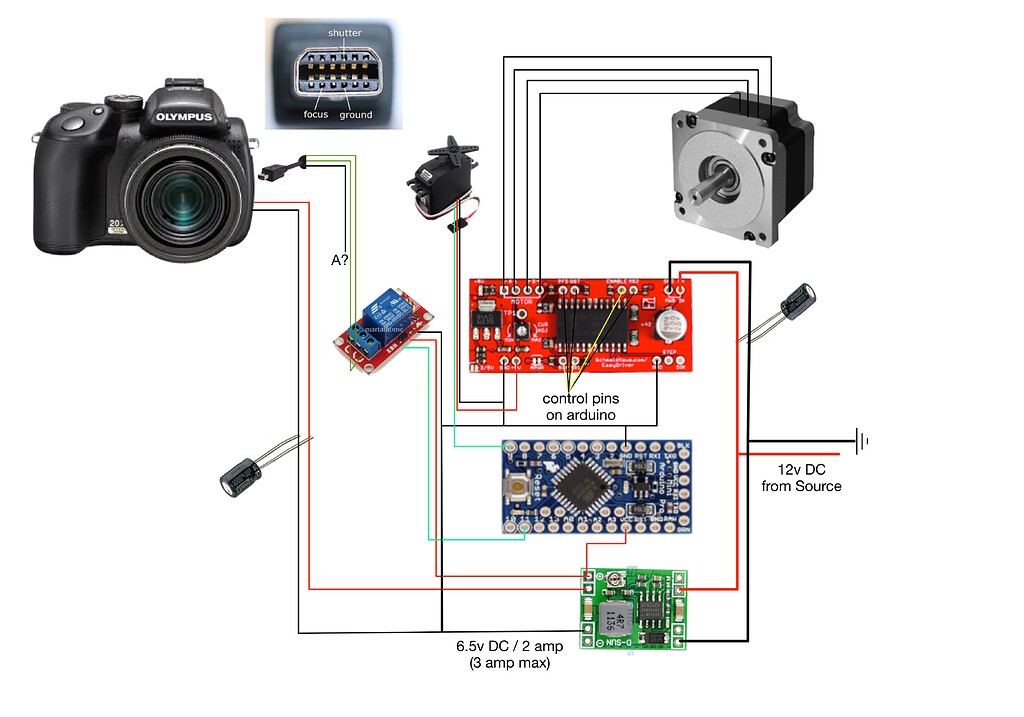Arduino Dolly Timelapse Project - Electronics Connection - General Electronics - Arduino Forum
