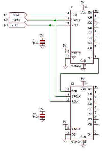 Controlar varios display con 74hc595 - Software - Arduino Forum