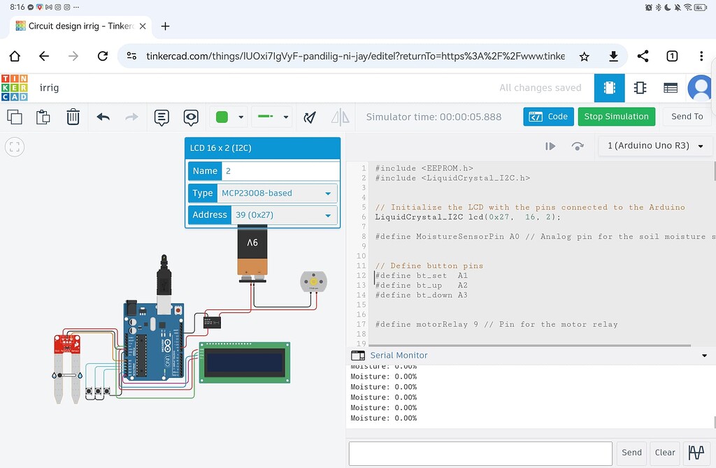 (tinkercad) lcd not turning on - Displays - Arduino Forum