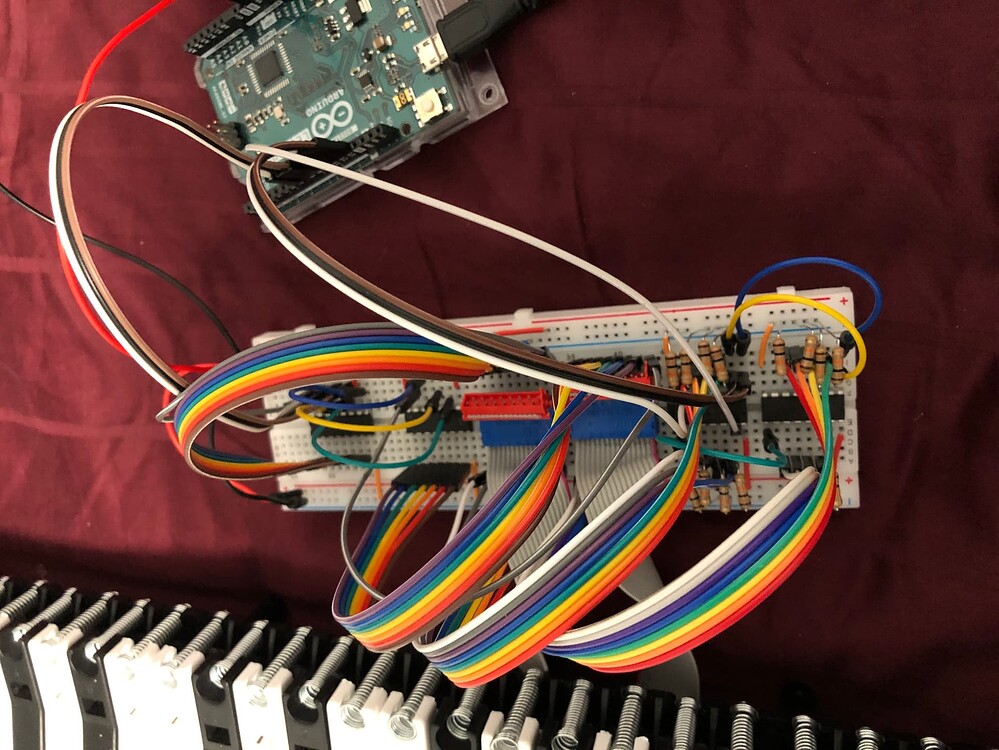 Need help using 74HC165 with midi keyboard - Audio - Arduino Forum