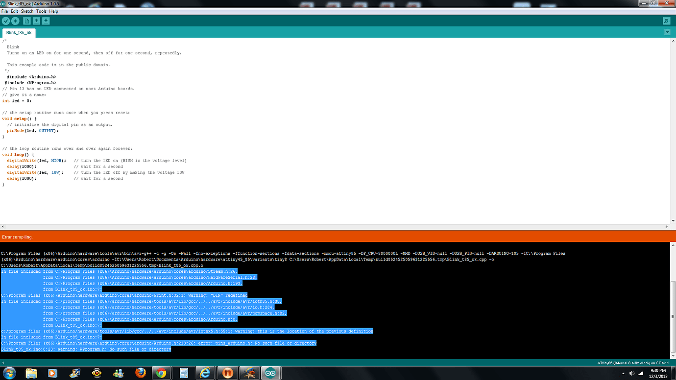 How to Configure ATtiny85 for 8 Mhz - 3rd Party Boards - Arduino Forum