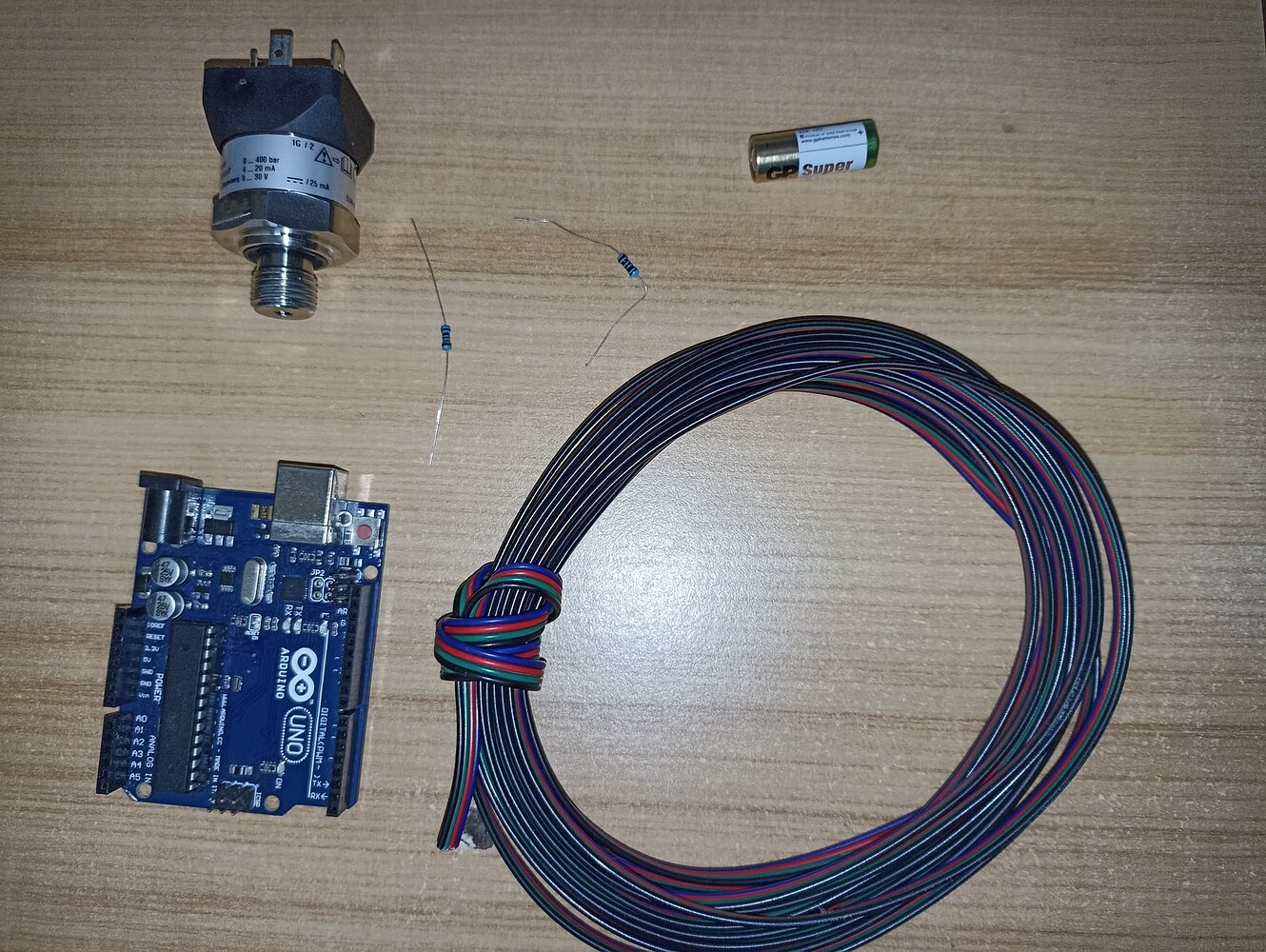 Can you help me with the connections of an Arduino UNO to an industrial ...