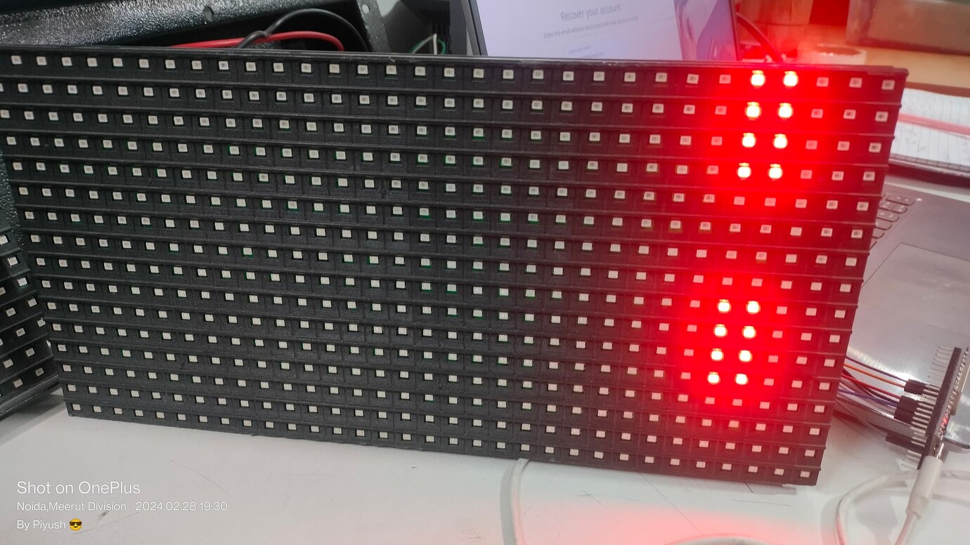 Led P10 32x16 With Esp32 Leds And Multiplexing Arduino Forum