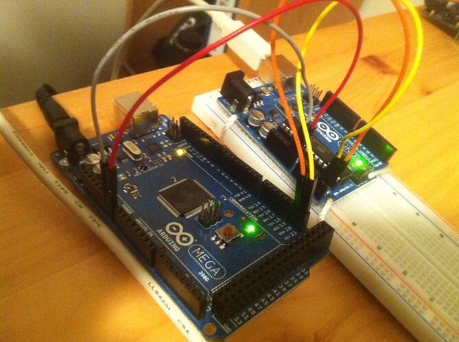 Mega (Master Writer)/ UNO (Slave Receiver) I2C Problem - Programming - Arduino Forum