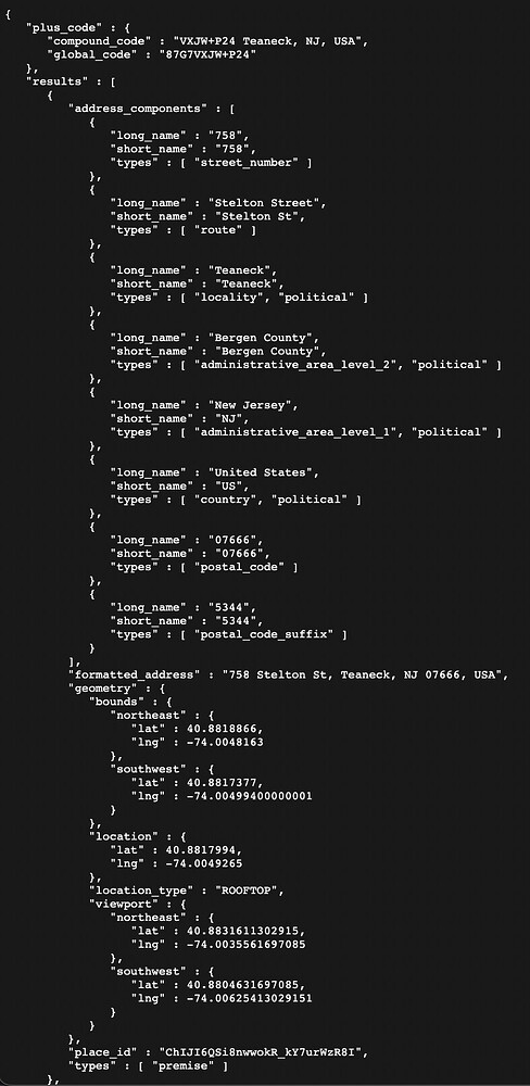Reverse Geocoding with Google API and ArduinoJson - General Guidance ...