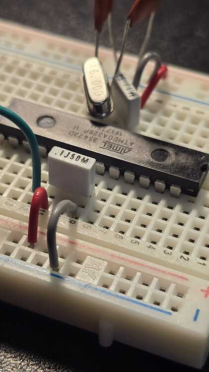 Atmega328p on breadboard not working - General Electronics - Arduino Forum