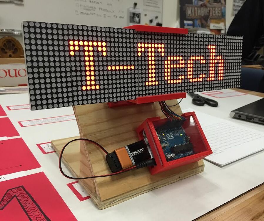 64x16 p3.75 matrix display clock - Displays - Arduino Forum