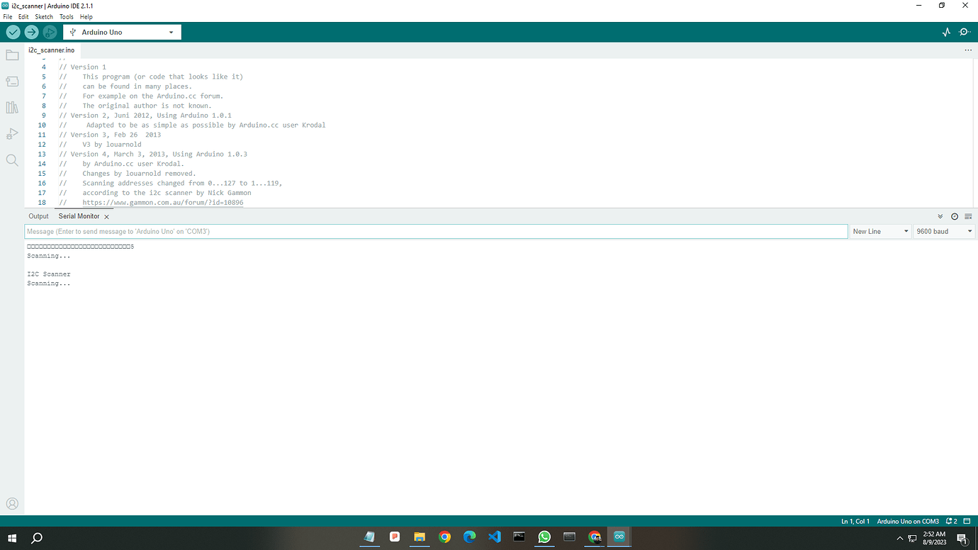 I2C scanning (I2C scanning... )not show the device address - 3rd Party Boards - Arduino Forum